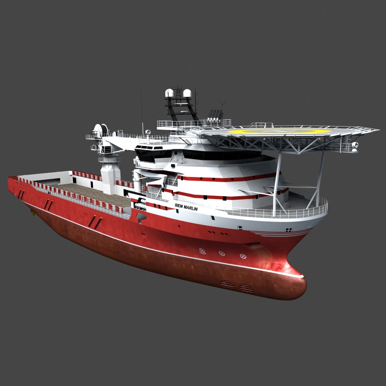 support vessel mpsv boat 3d model