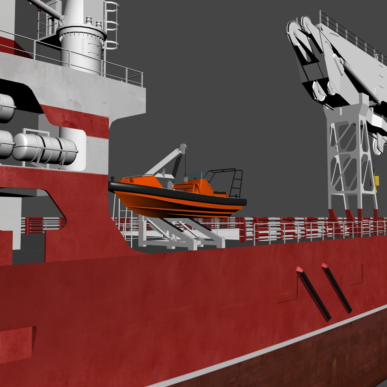 support vessel mpsv boat 3d model