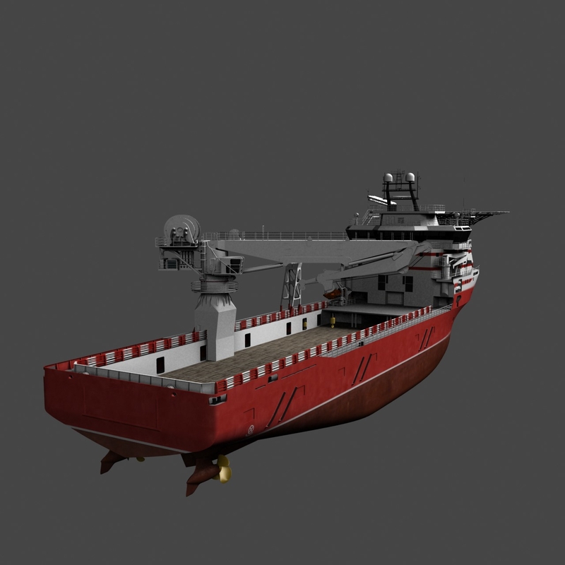 support vessel mpsv boat 3d model