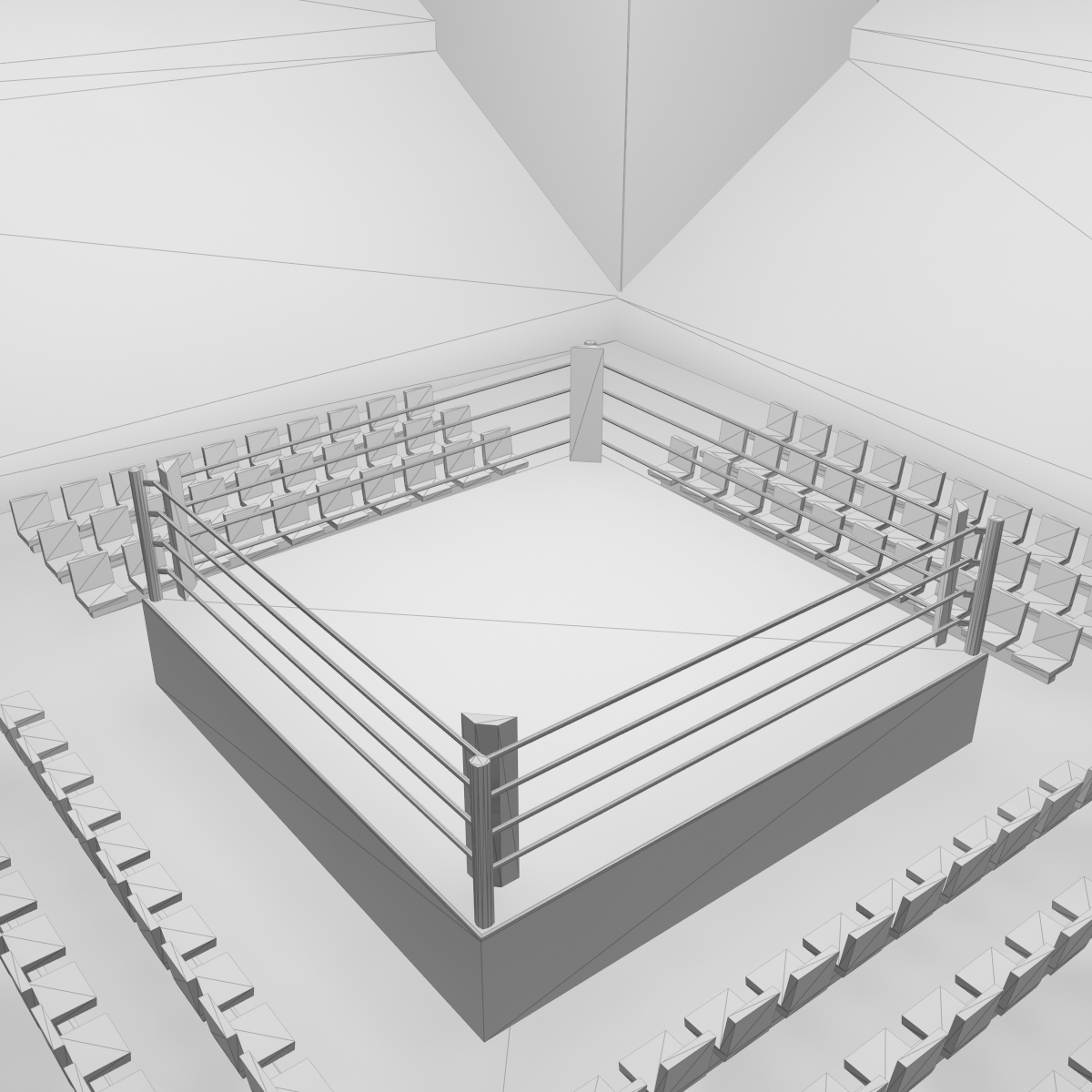 boxing arena 3d model