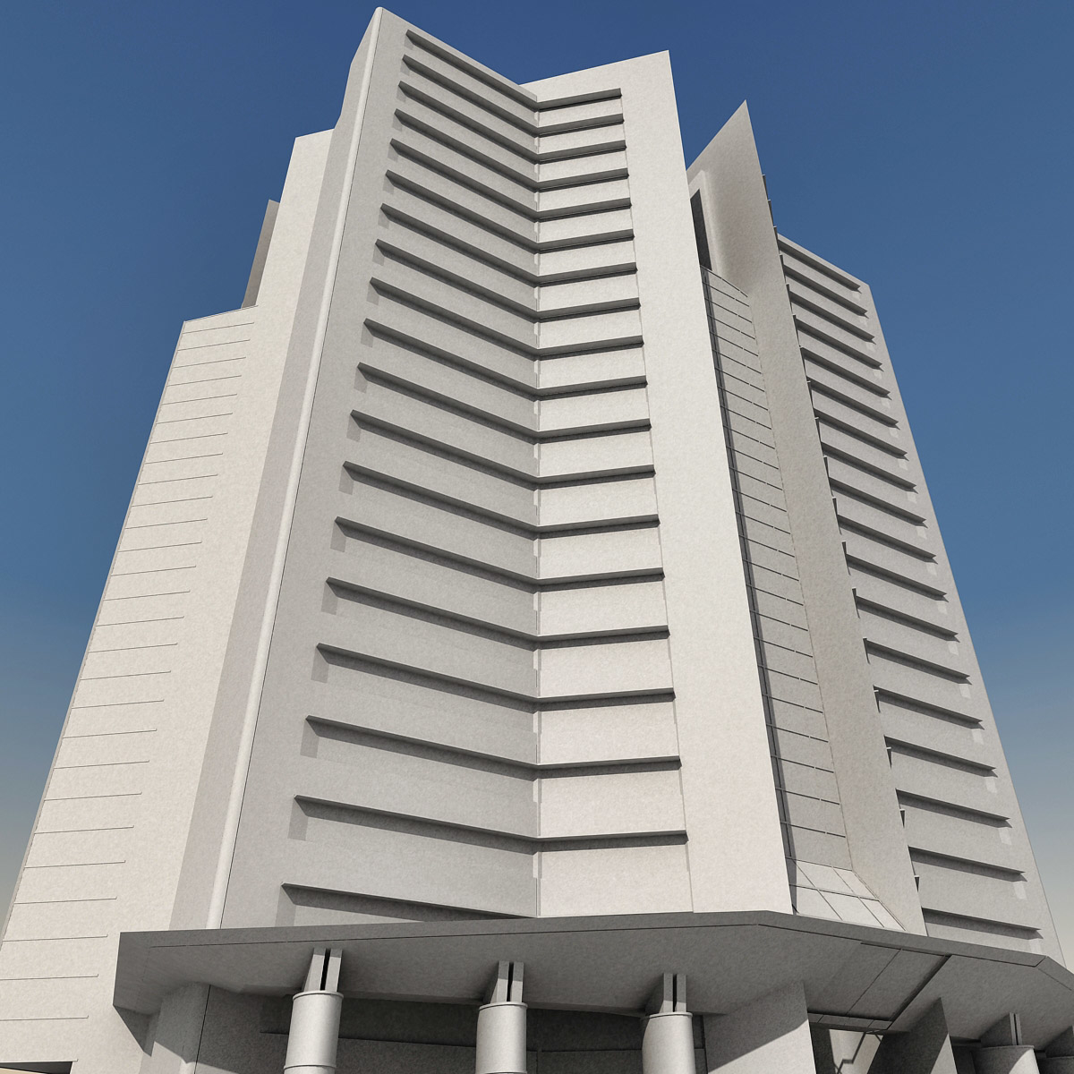 3d model modern building