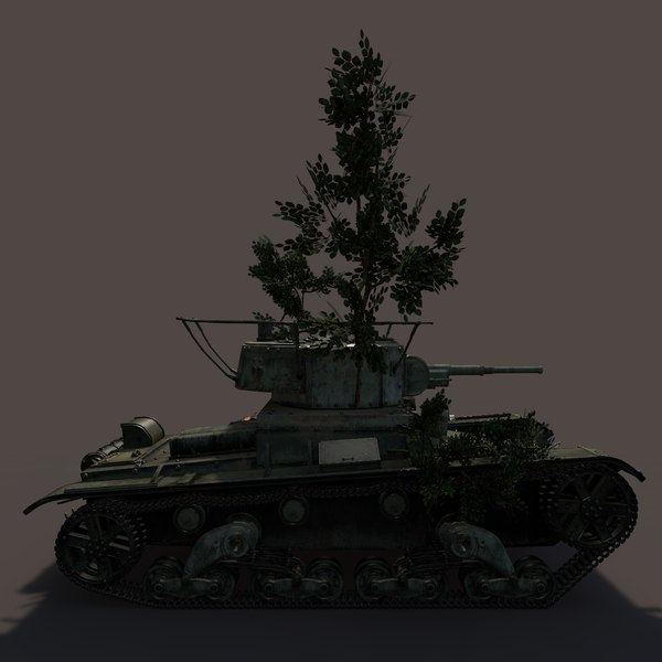 3d model soviet tank t-26