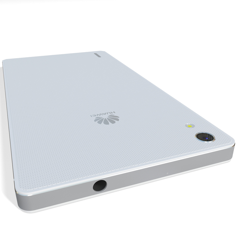 realistic huawei ascend p7 3d model