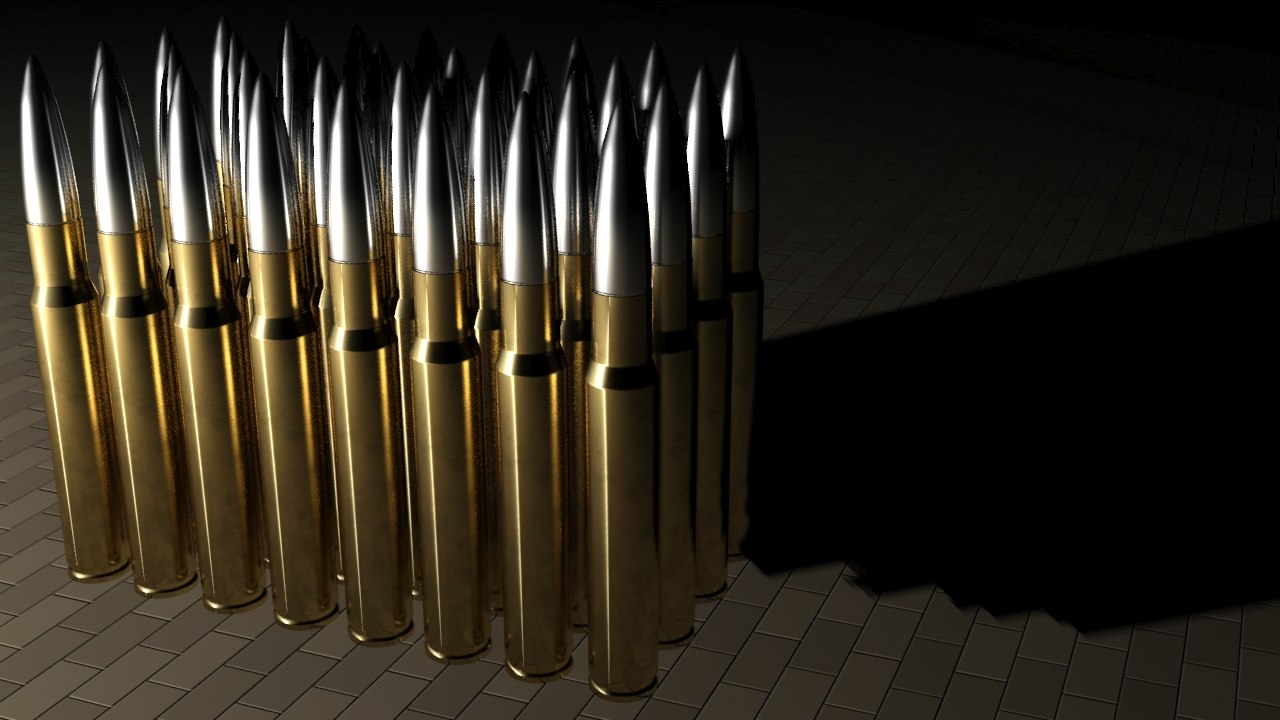 3d 50 cal barrett bullet model