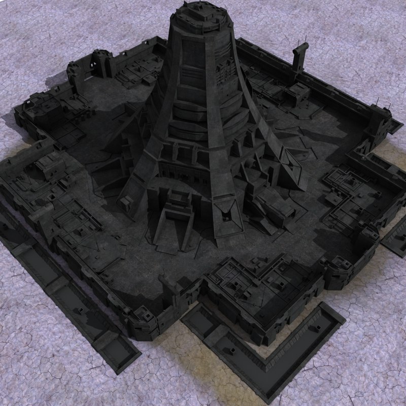 3ds max space fortress