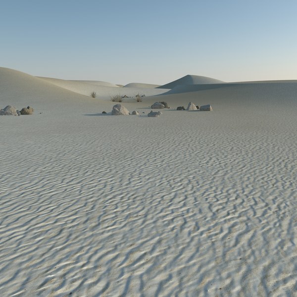 3d model desert 3