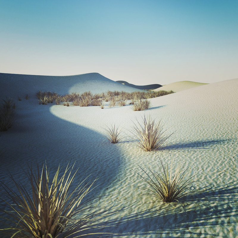 3d model desert 3