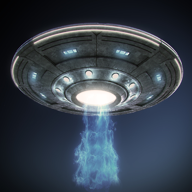 3d ufo alien model