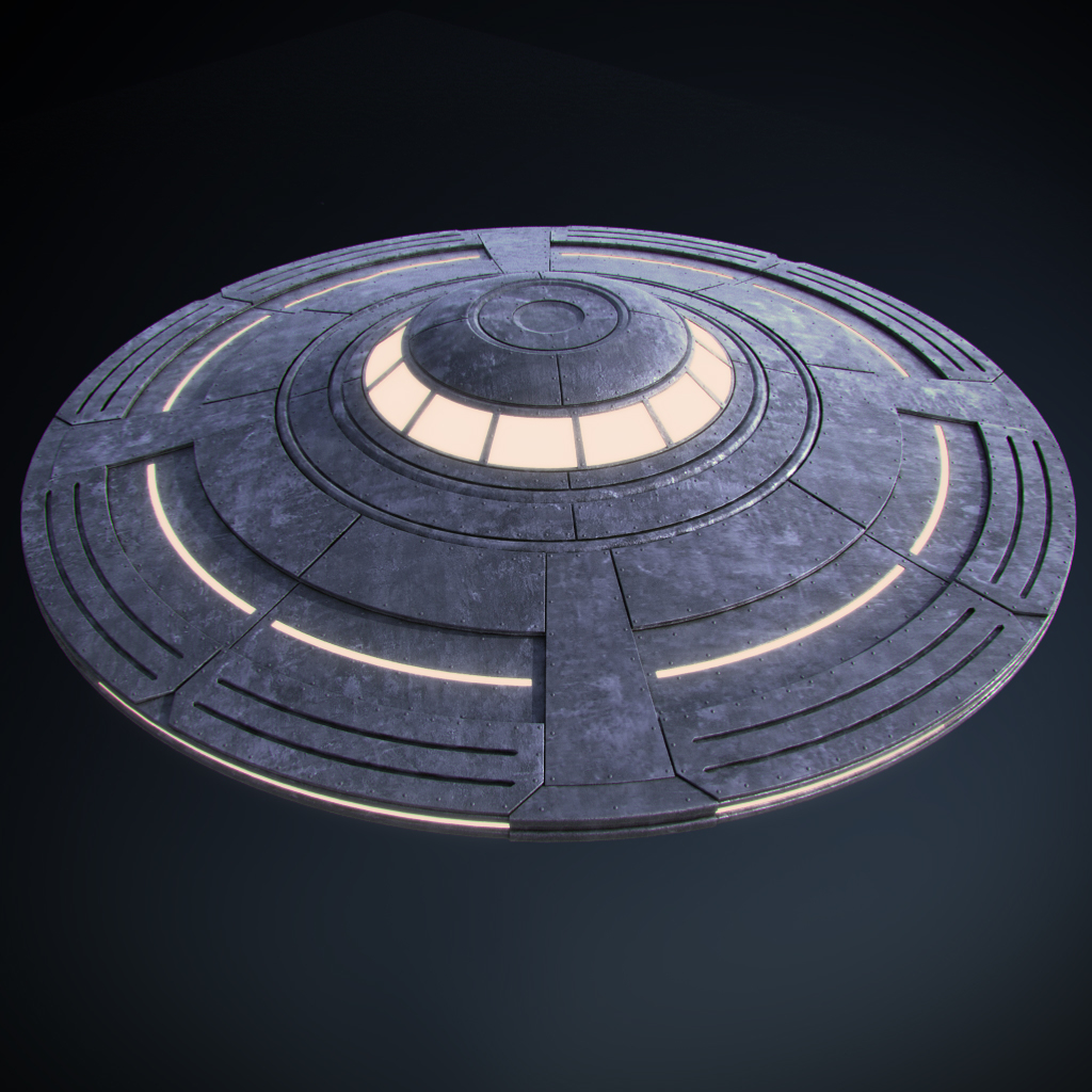 3d ufo alien model