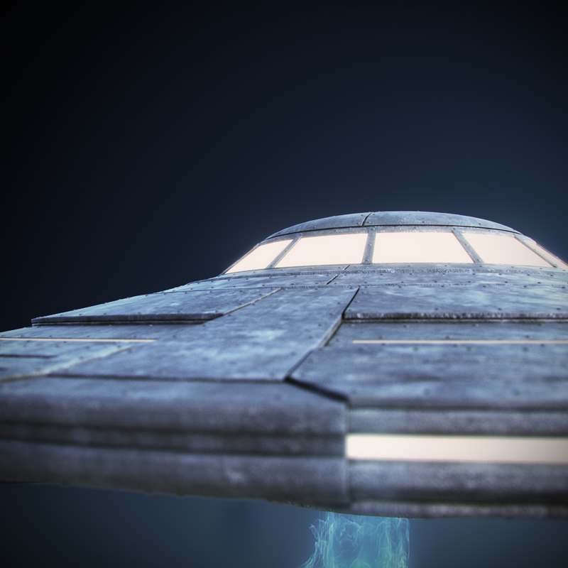3d ufo alien model