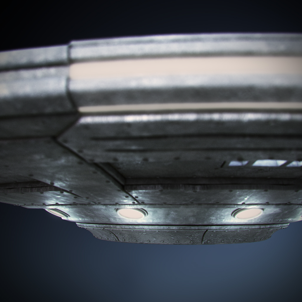 3d ufo alien model
