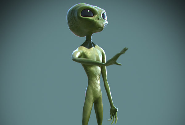 3d ufo alien model