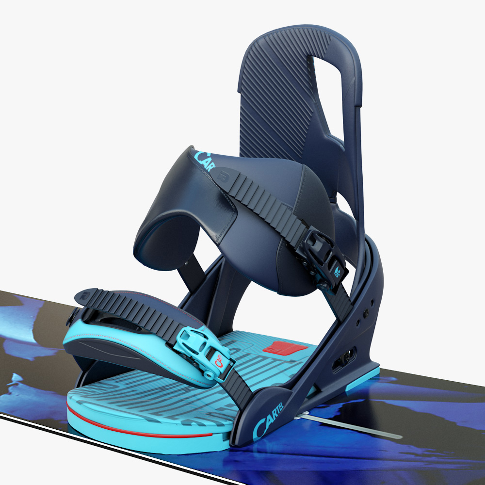 3d model burton snowboard