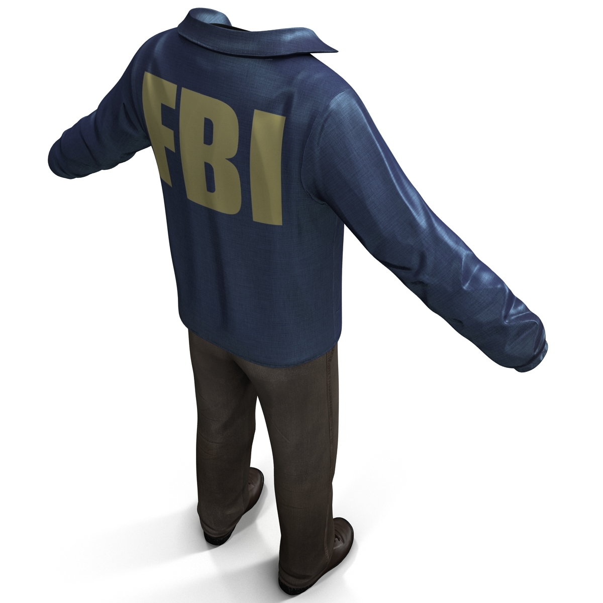 3d model fbi agent clothes