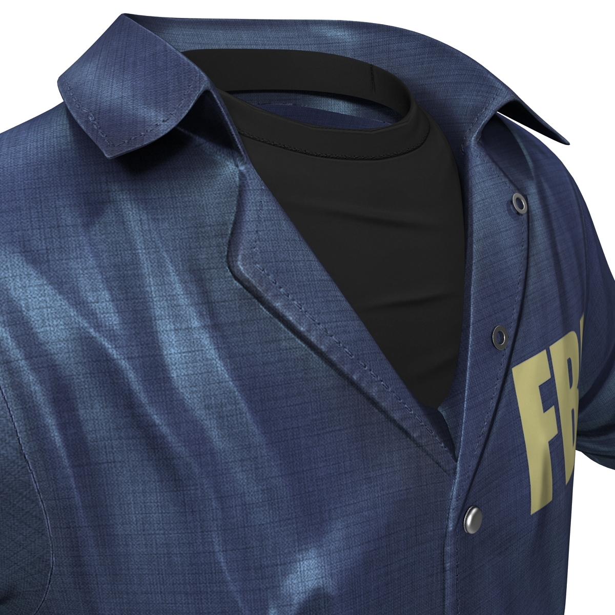 3d model fbi agent clothes