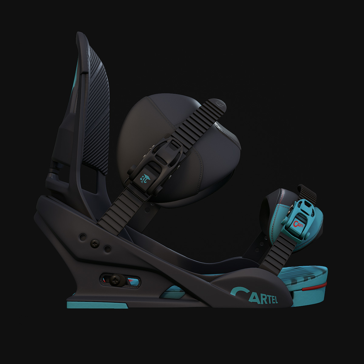 3d model burton snowboard