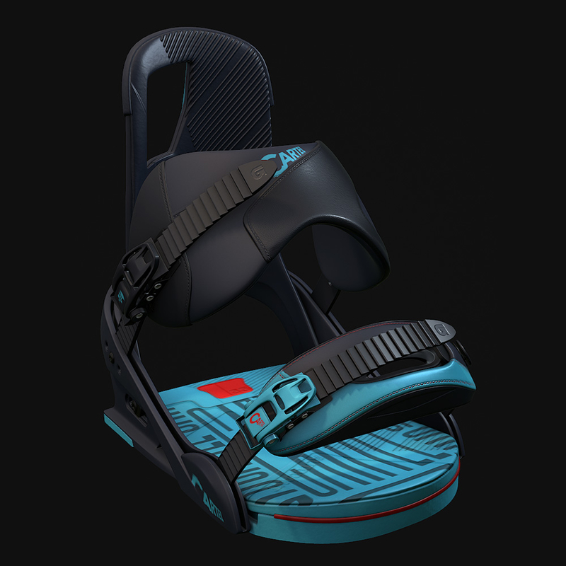 3d model burton snowboard