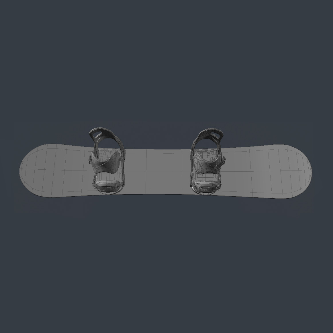 3d model burton snowboard