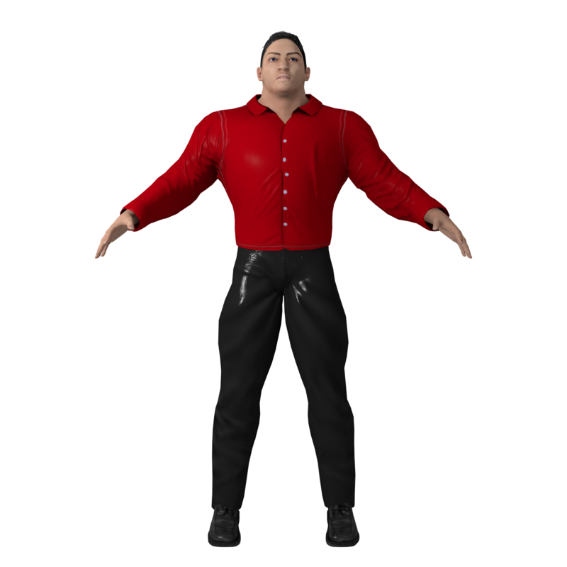 blender young male character