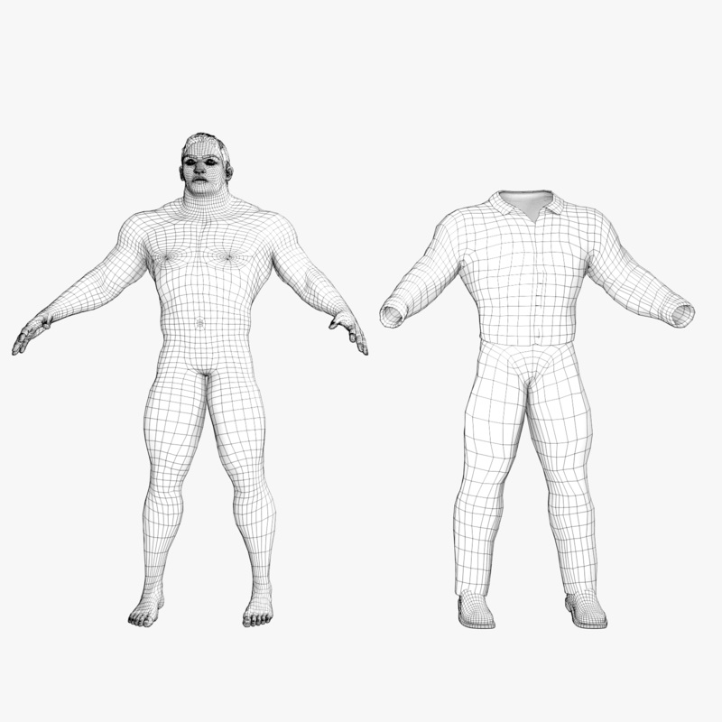 blender young male character