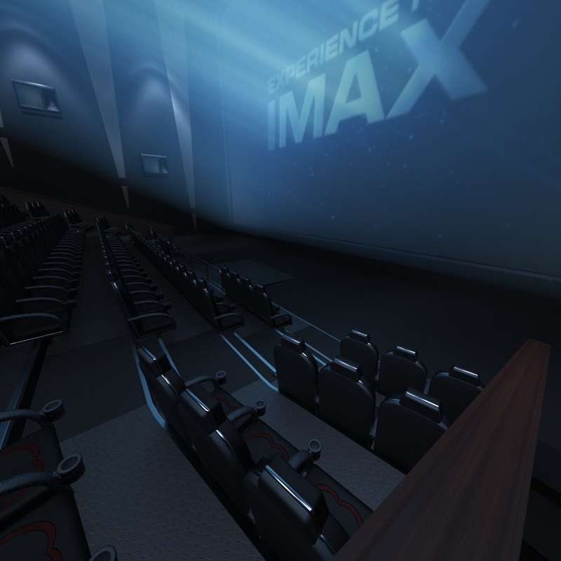 3d imax theatre interior model