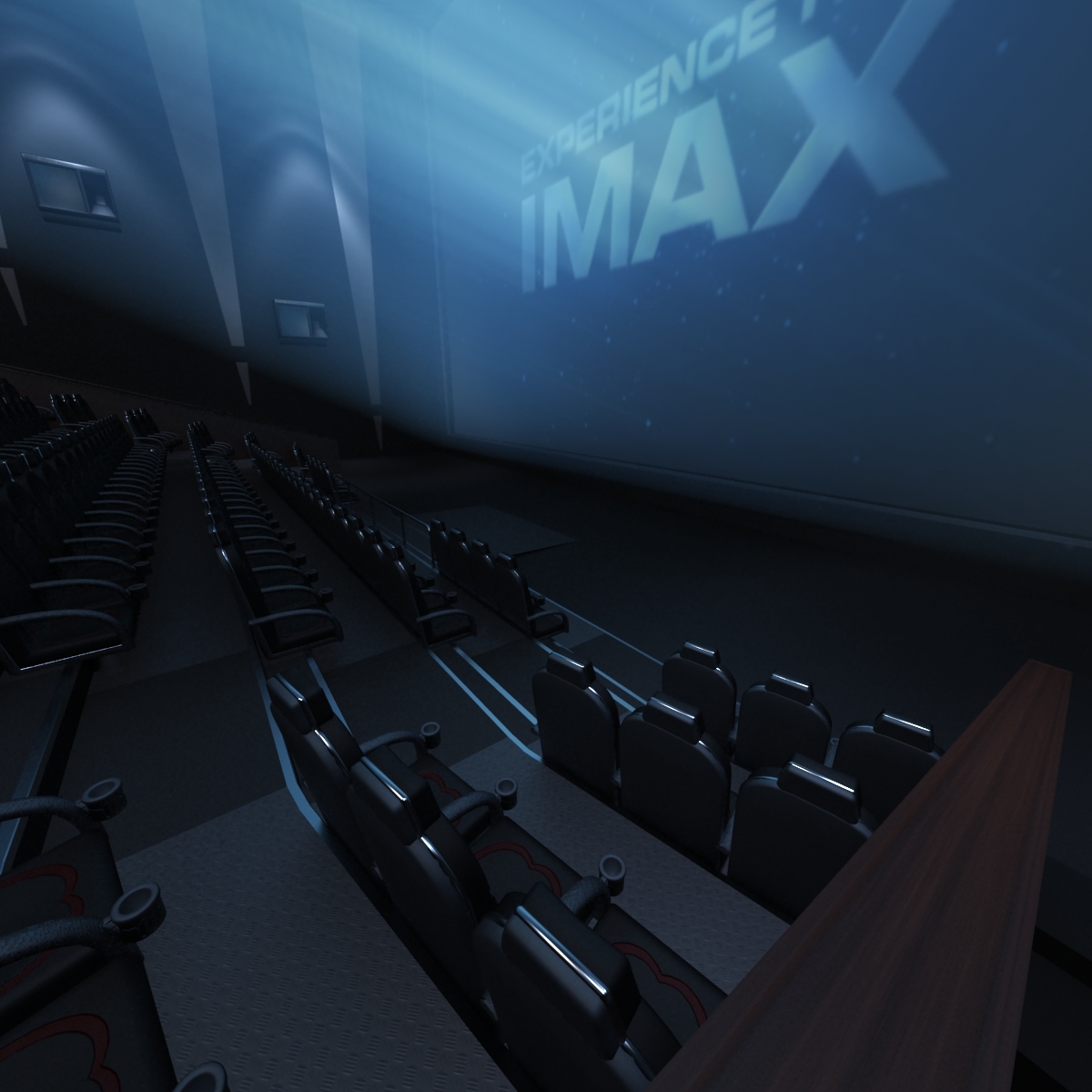 3d imax theatre interior model