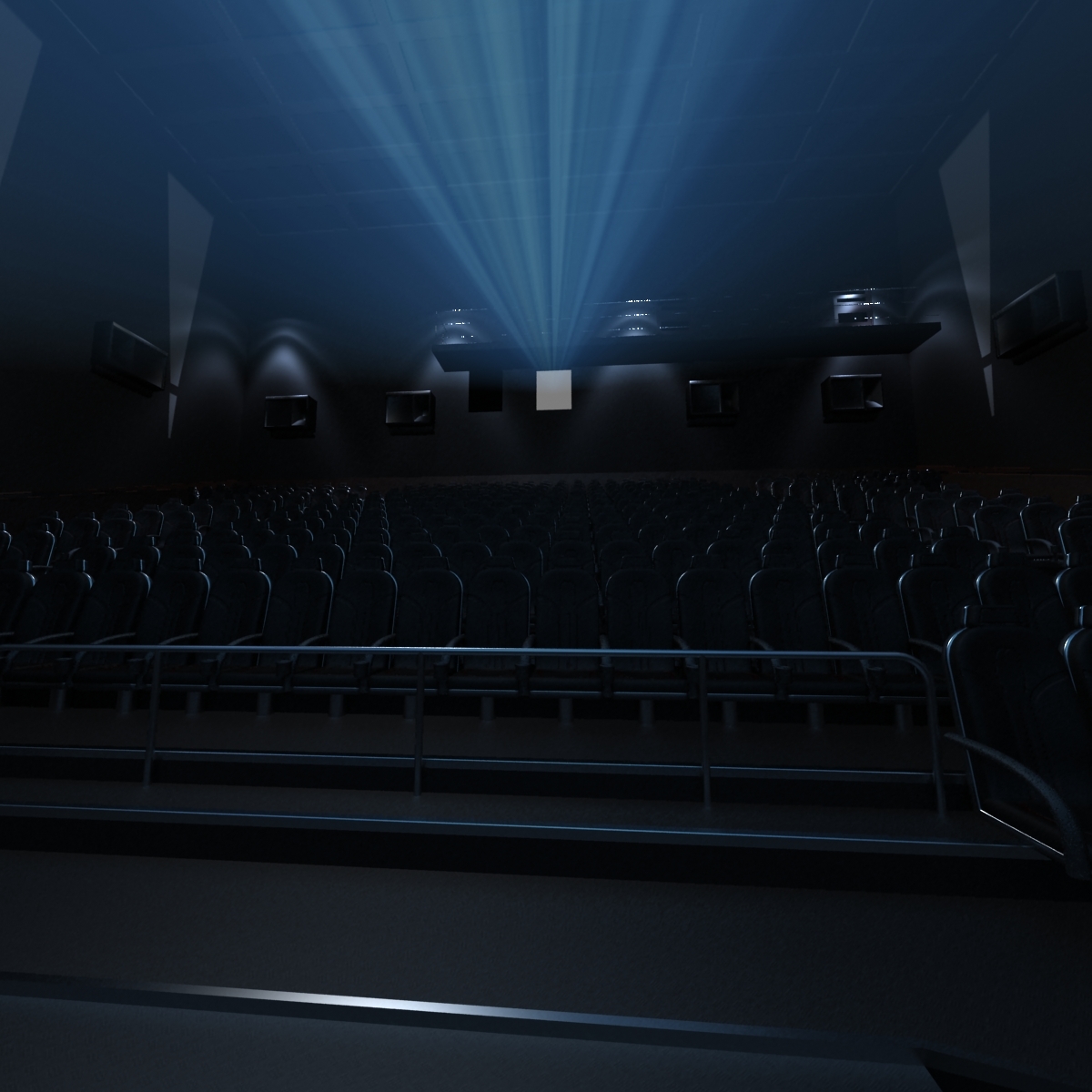 3d imax theatre interior model
