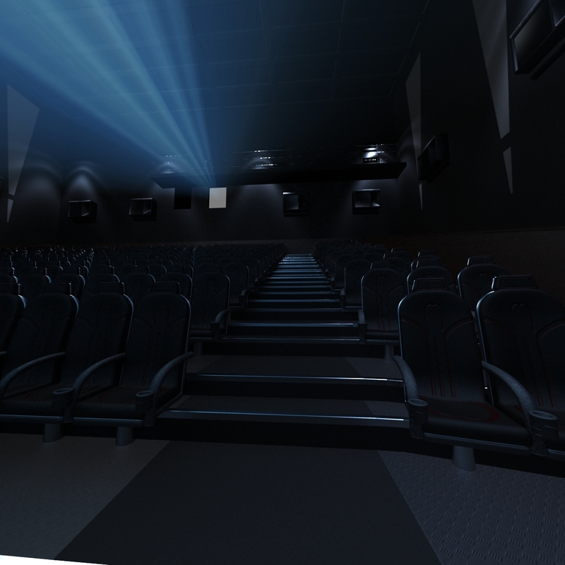 3d imax theatre interior model