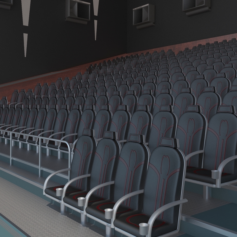 3d imax theatre interior model