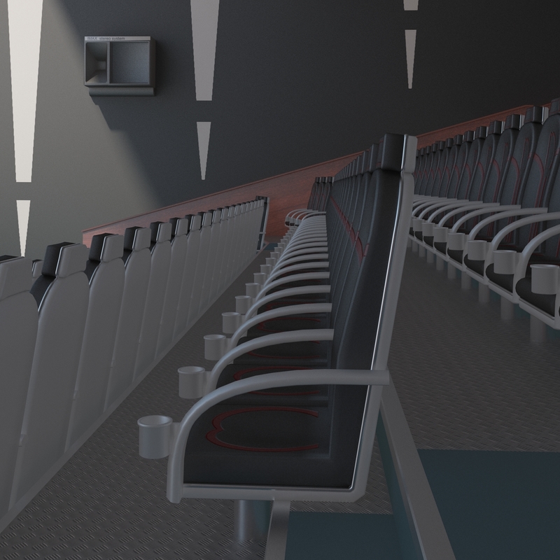 3d imax theatre interior model