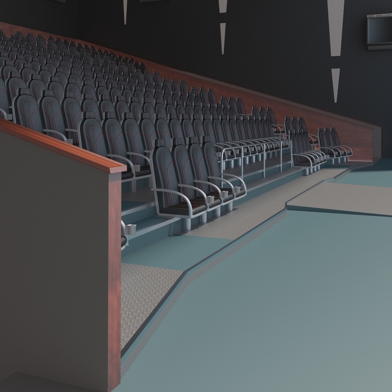 3d imax theatre interior model