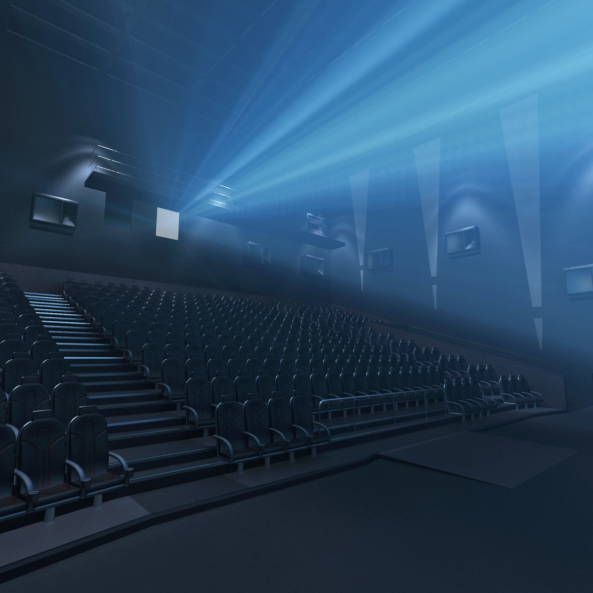 3d imax theatre interior model