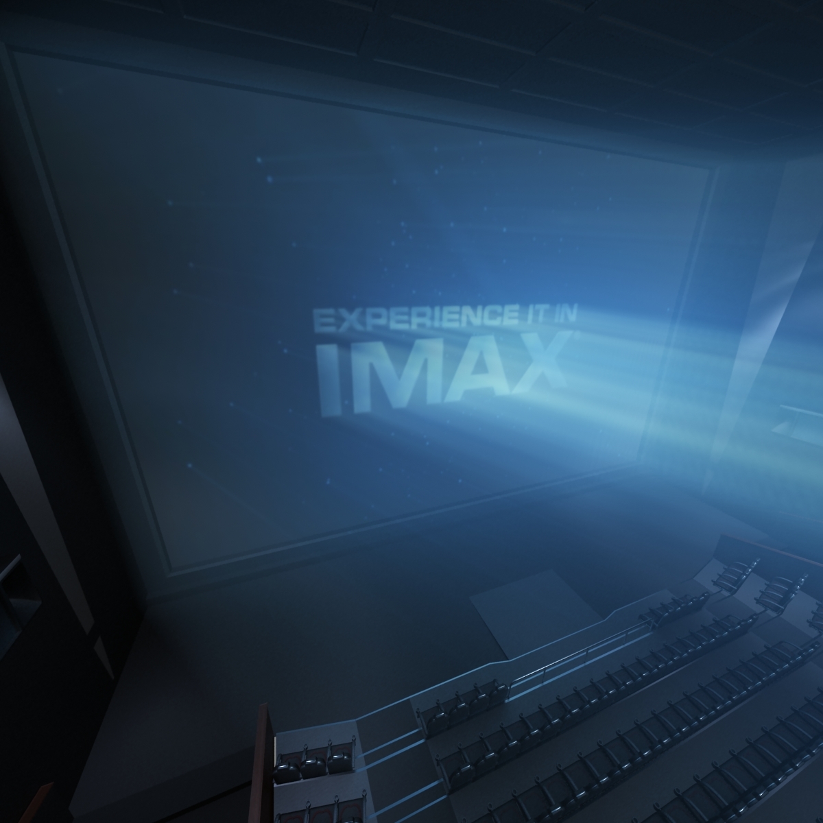 3d imax theatre interior model