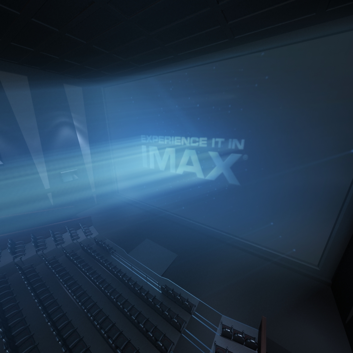 3d imax theatre interior model