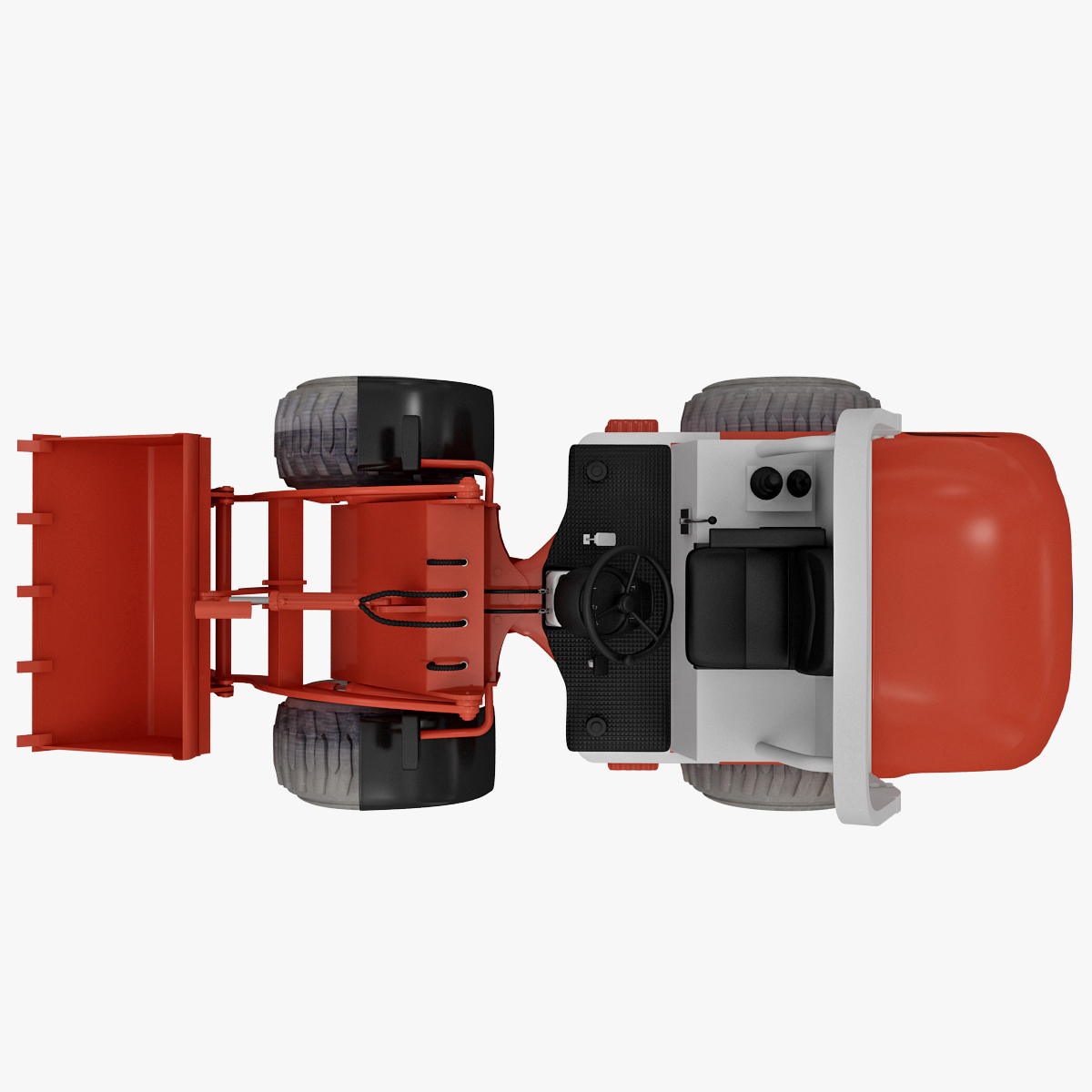 mini wheel loader zl10 3d model