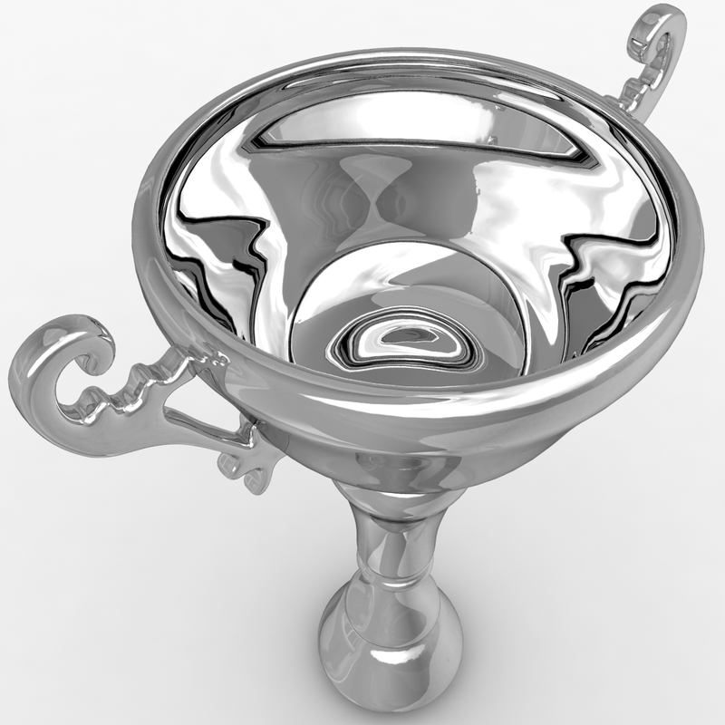 mega trophy cup set 3d model