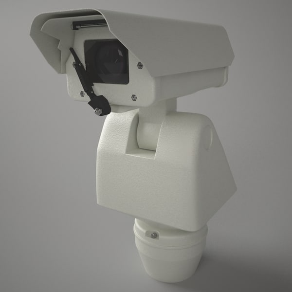 video surveillance camera wiper 3d max