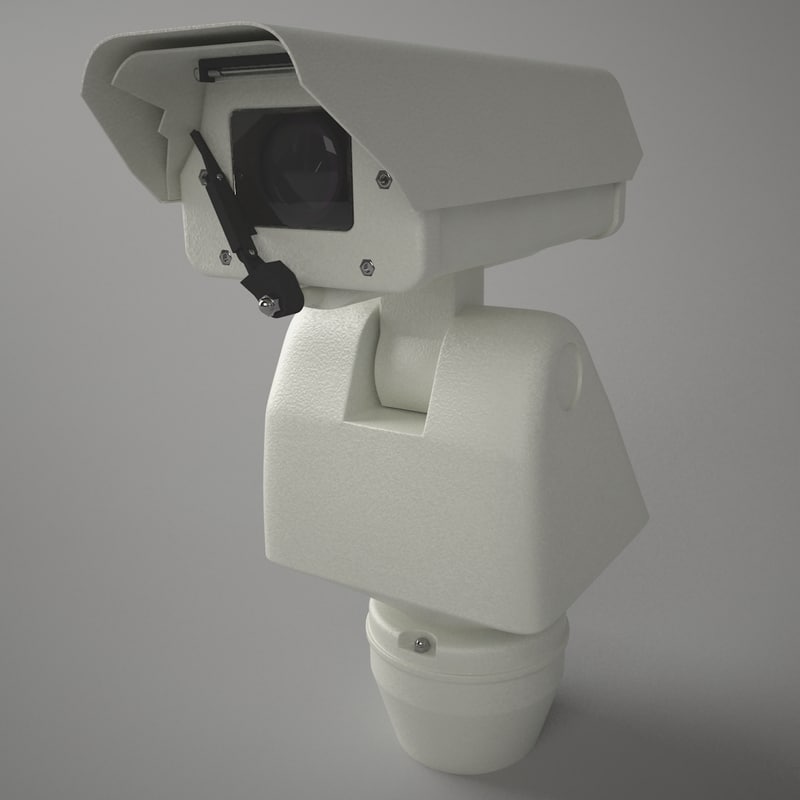 video surveillance camera wiper 3d max