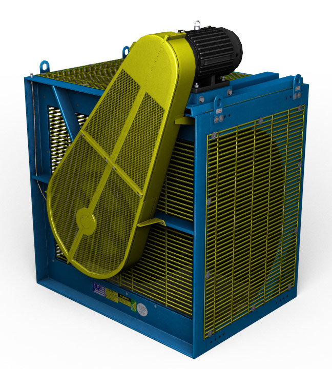 3d industrial caged fan