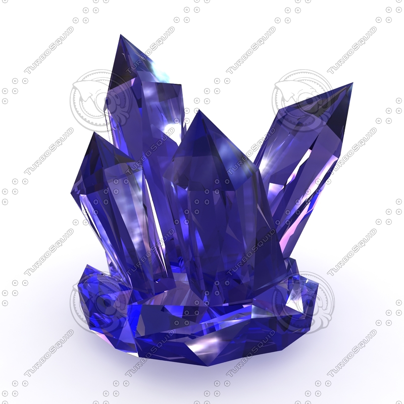 3d model realistic crystal