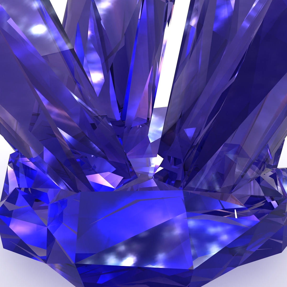 3d model realistic crystal