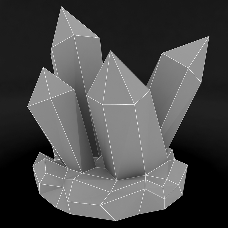 3d model realistic crystal