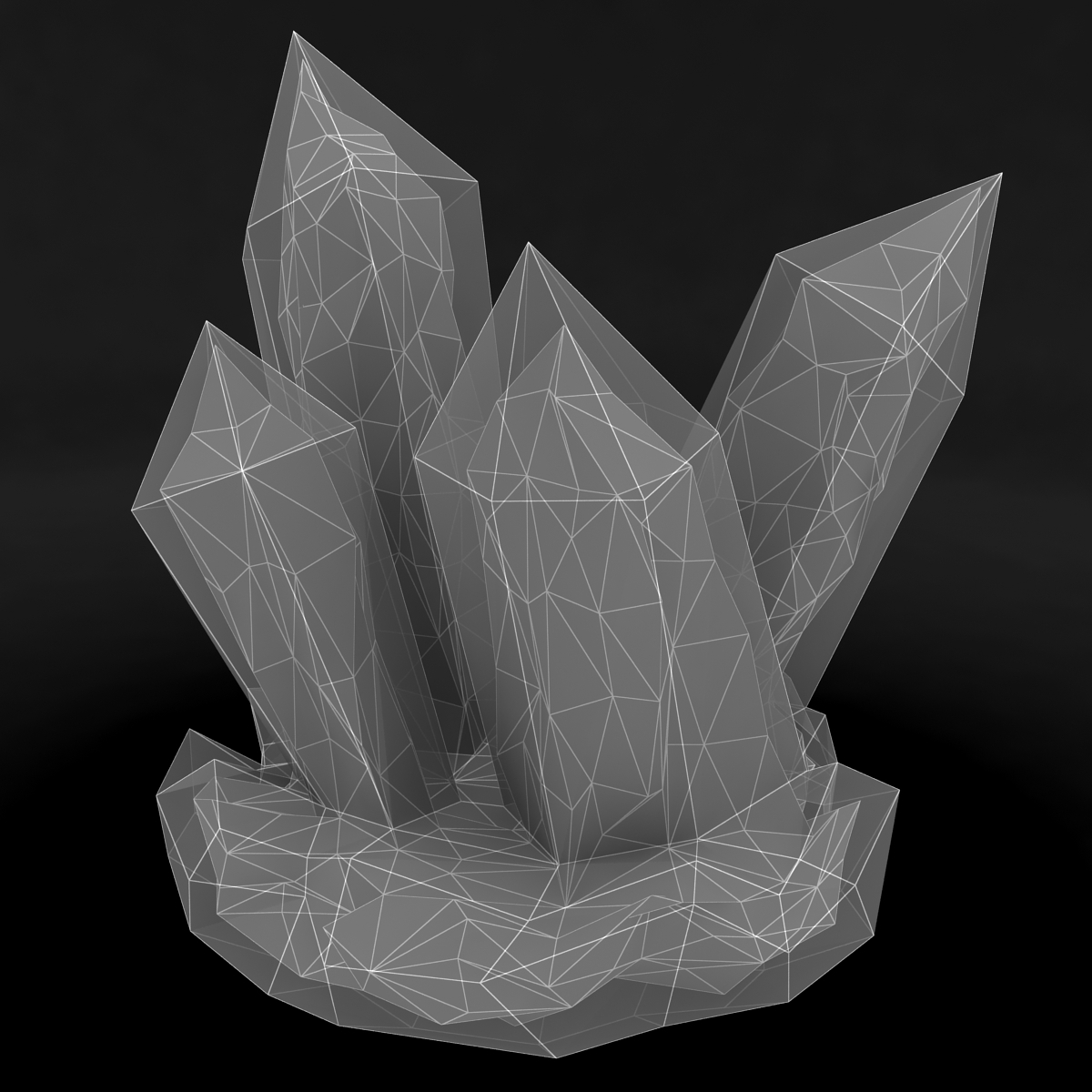 3d model realistic crystal