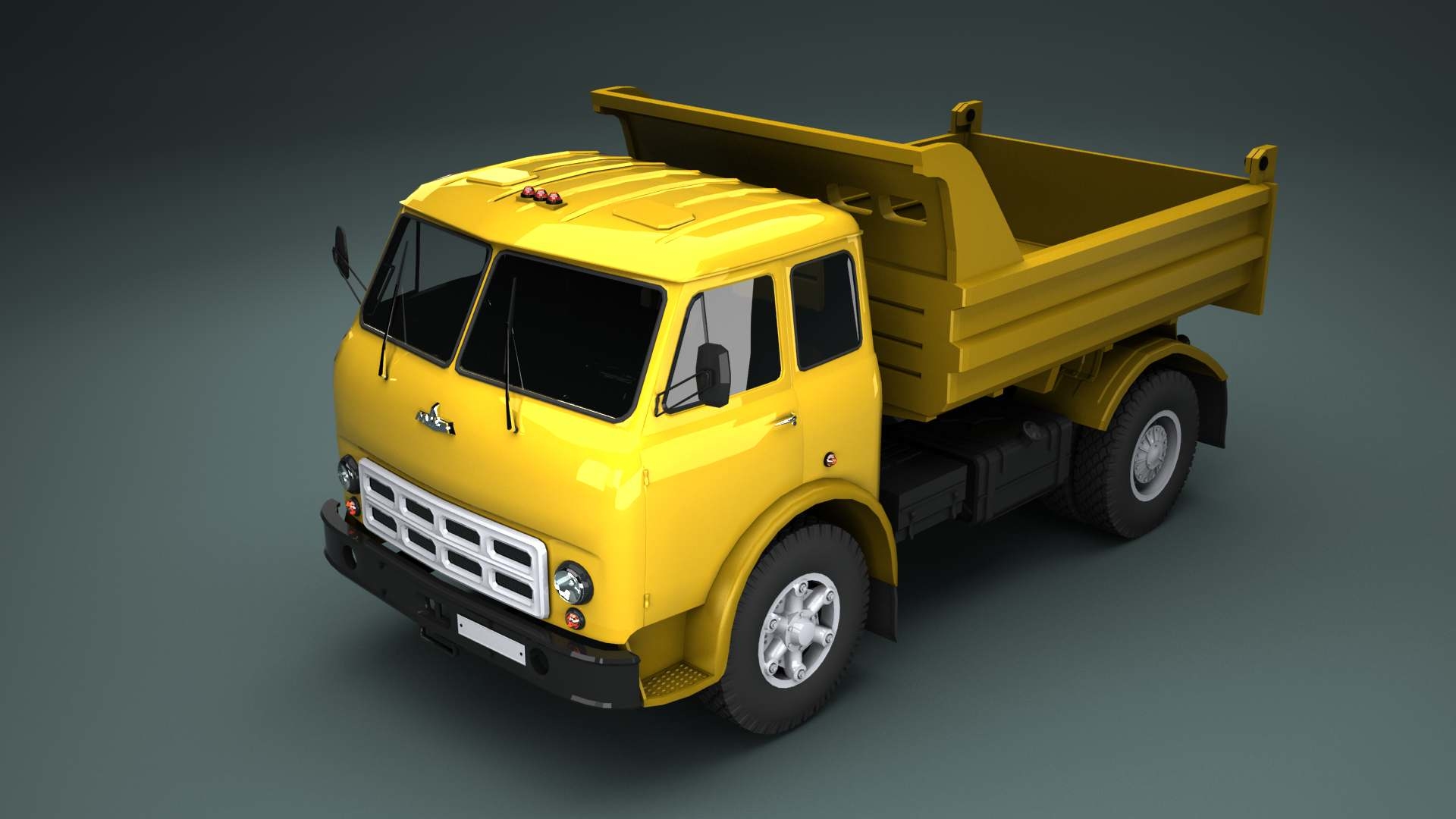 soviet maz 503b 3d model