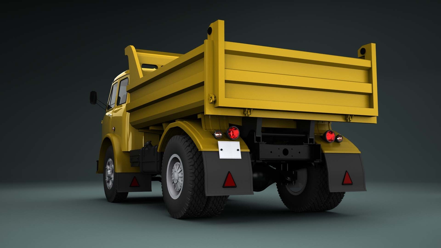 soviet maz 503b 3d model