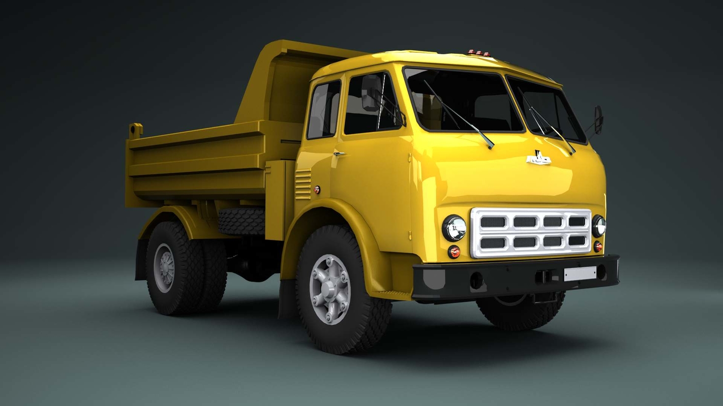 soviet maz 503b 3d model