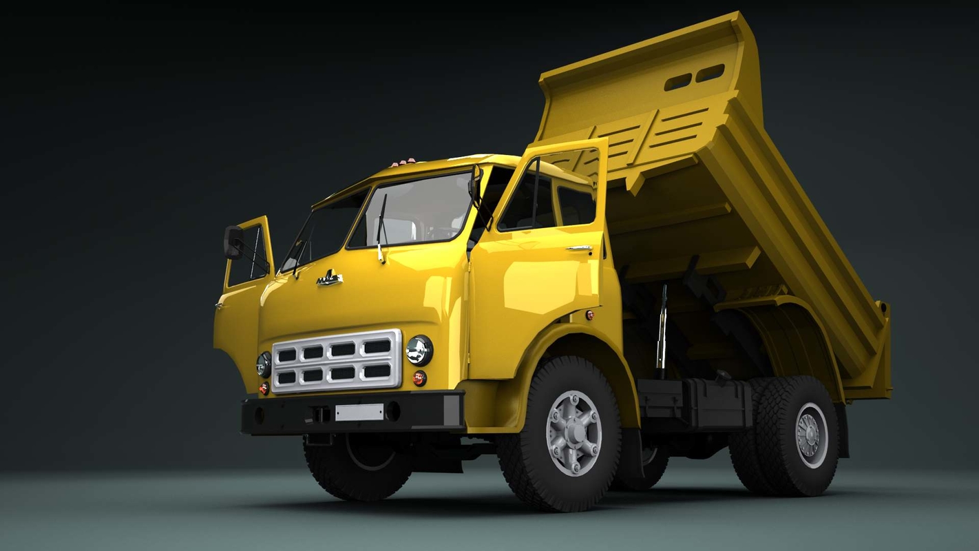 soviet maz 503b 3d model