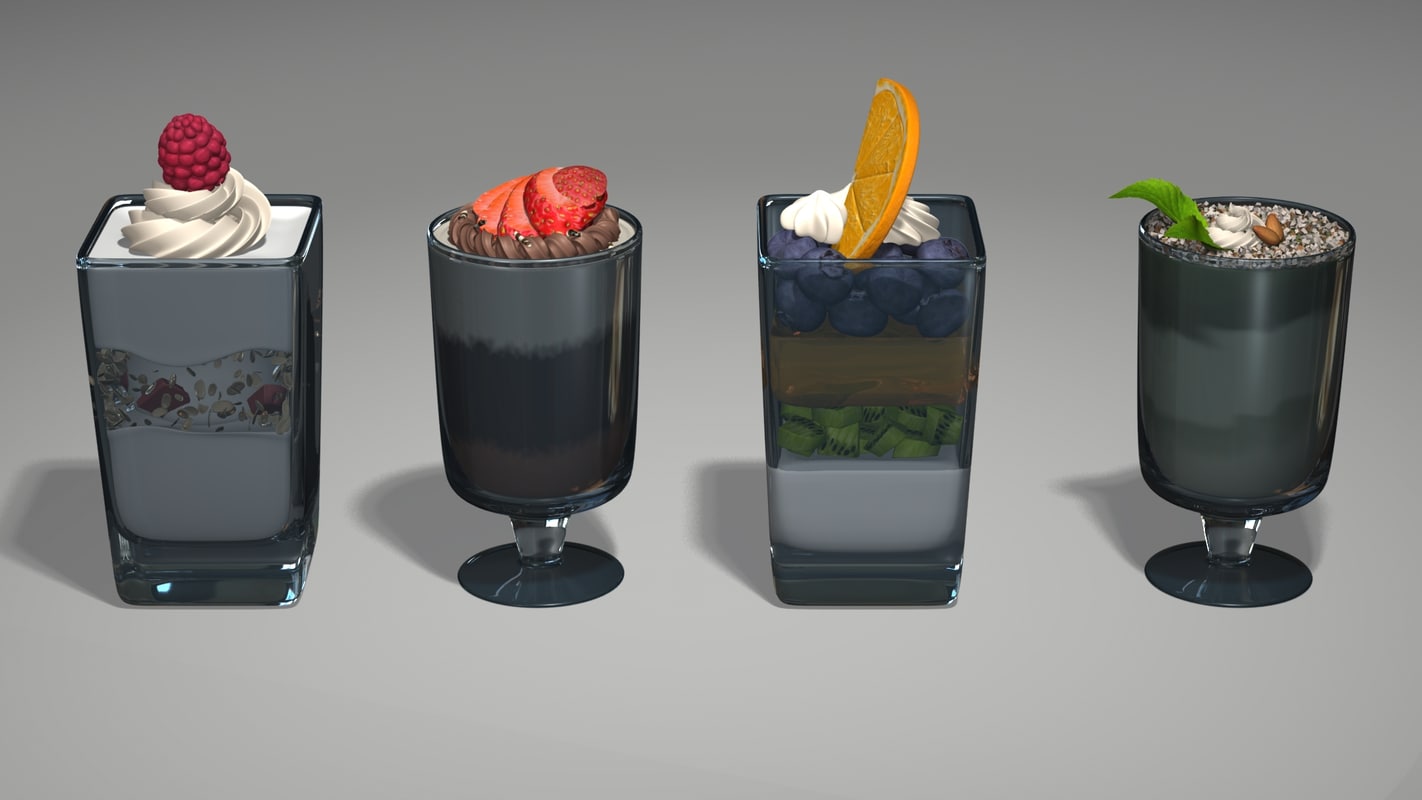 3d mini dessert model