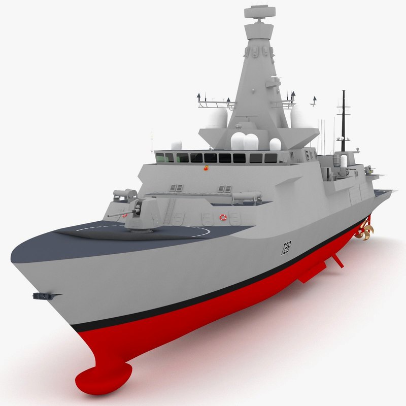 3d uk type 26 frigate