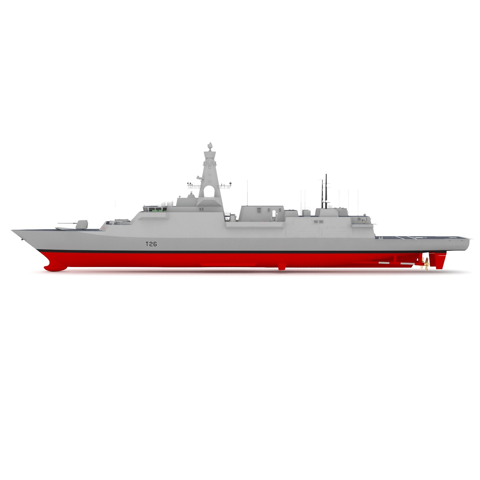 3d uk type 26 frigate